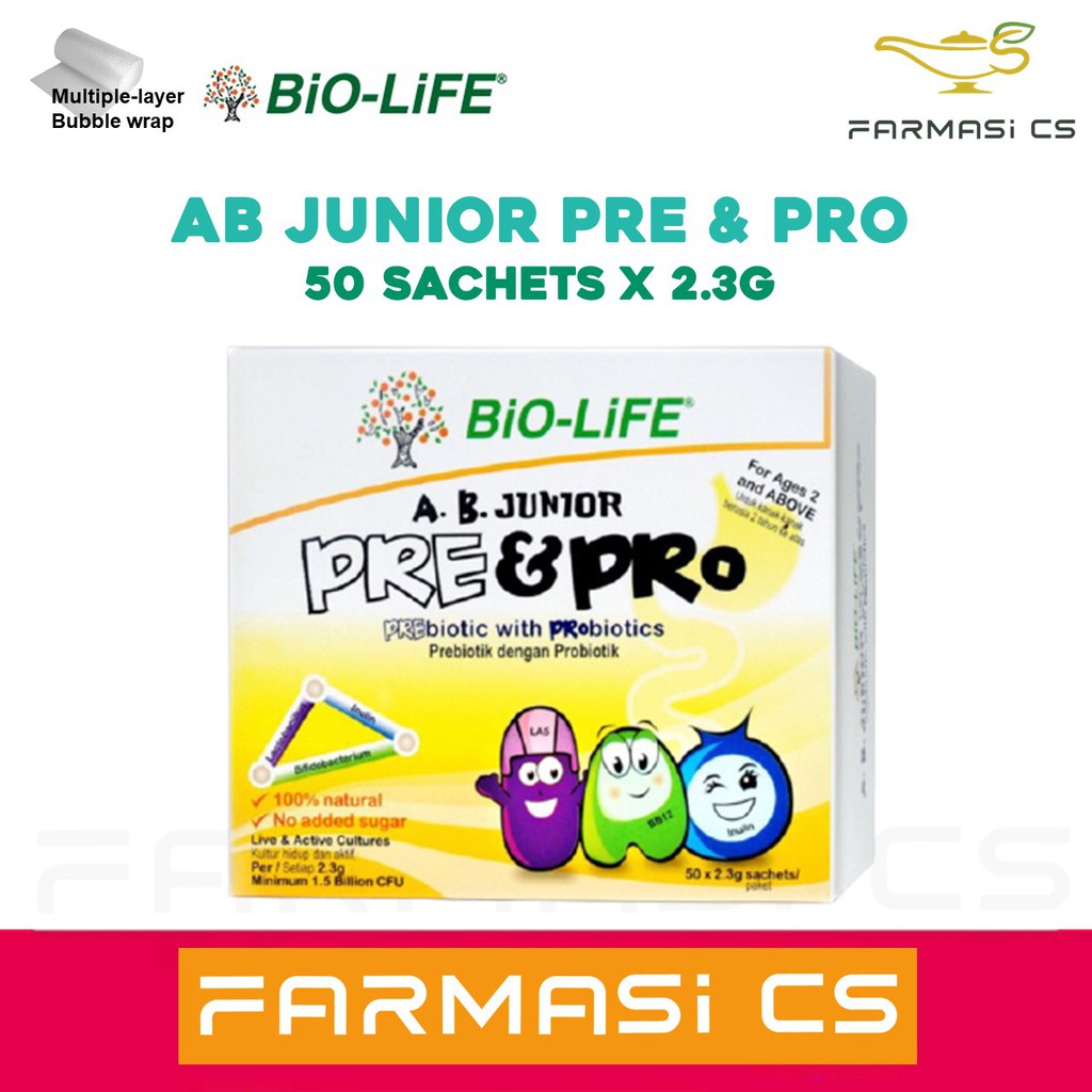 Bio-Life AB Junior Pre & Pro 50s EXP:12/2024 [Bio Life Biolife ...