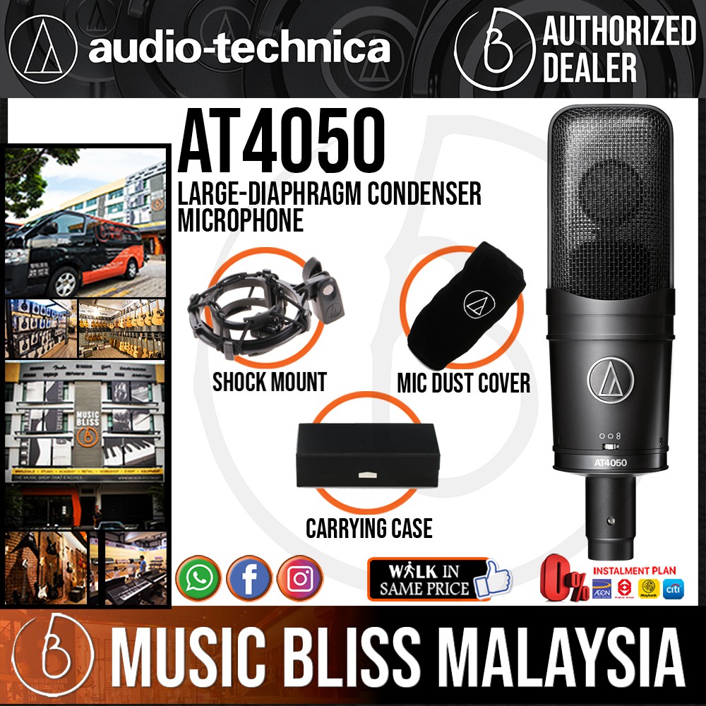 Audio Technica AT4050 Large-diaphragm Condenser Microphone (Audio ...