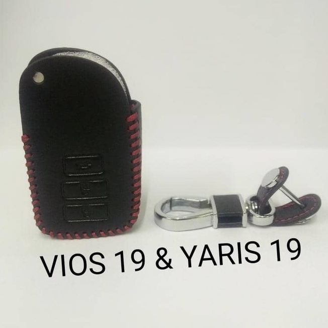 Toyota Vios New / Yaris New Car Key Pouch Leather Case Key Chain Smart ...