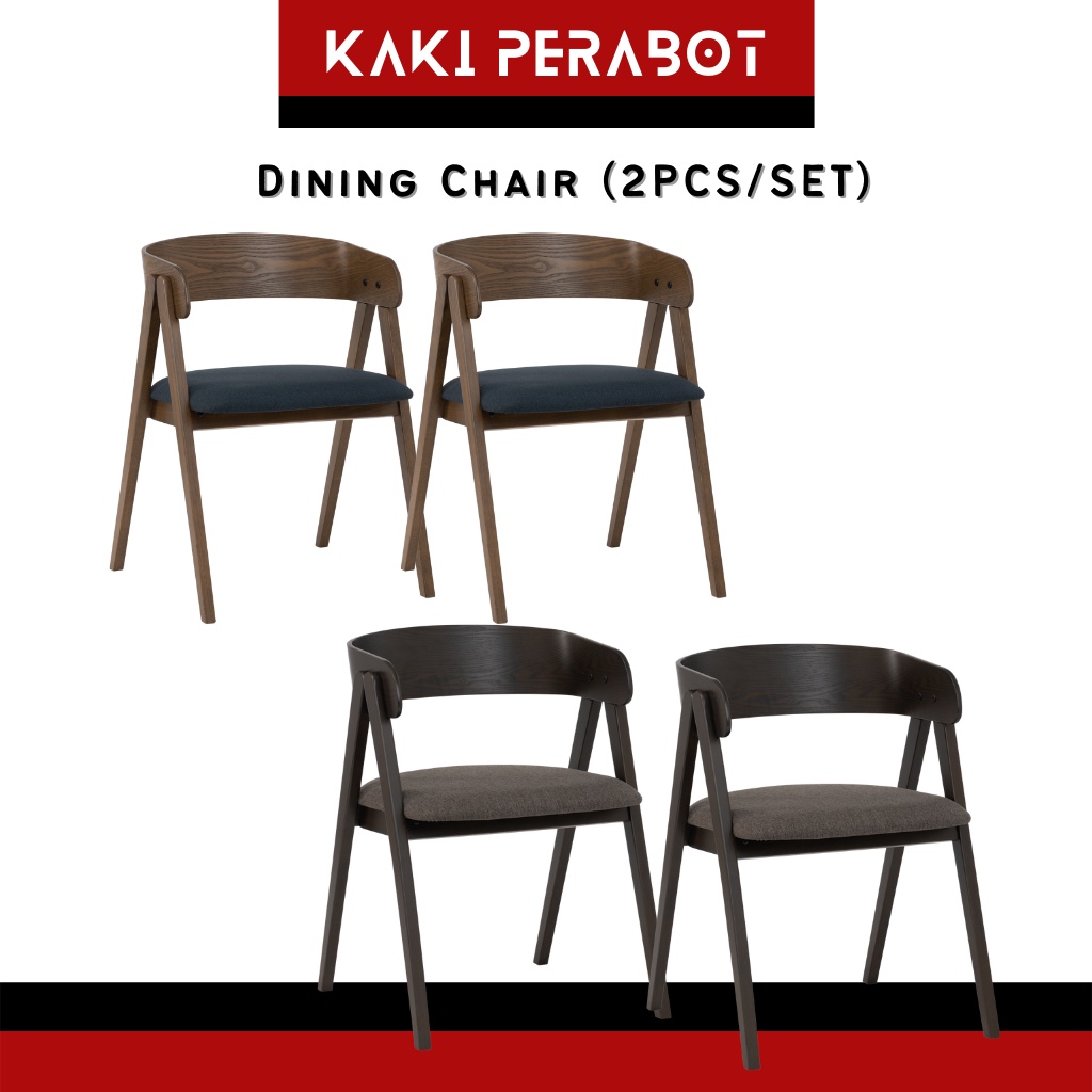 [2 PCS] KATER Kerusi Makan Dining Chair Modern Dinning Chair Arm Chair ...