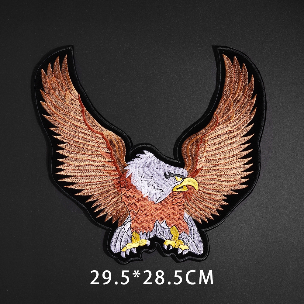 Eagle embroidered patch for clothes iron on apply adorable fabric ...