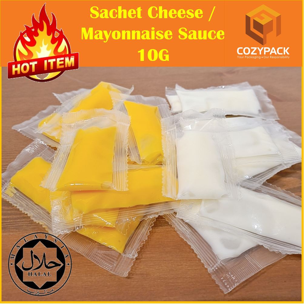 🔥Ready Stock🔥 Cheese & Mayonnaise Sauce Sachets/ Sos Keju & Mayo Packet ...