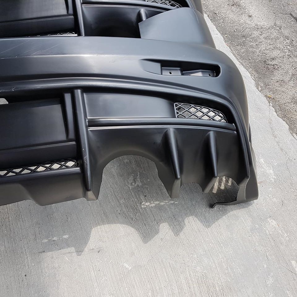 1 varis v1 v2 v3 rear bumper pp material 1:1 ori fit for mitsubishi ...