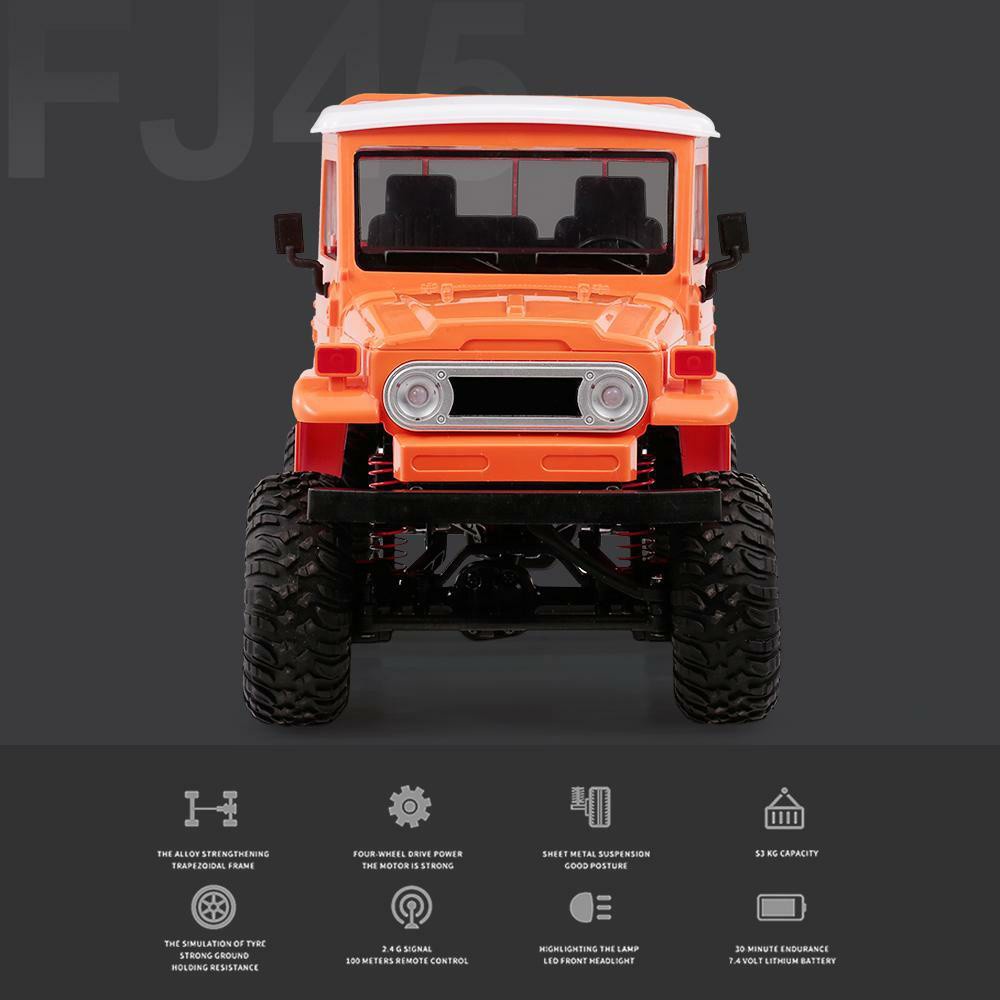 REAL SIMULATION 1/12 RC Rock Crawler MN45 FJ45 MODEL FJ CRUISER 2.4G ...