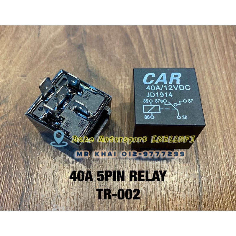 Relay 12V 5Pin Relay Car Relay 87A 5Pin 40A Control Device Universal ...