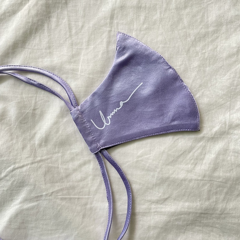UMMA Satin Face Mask with String Extension in Lavender | Shopee Malaysia