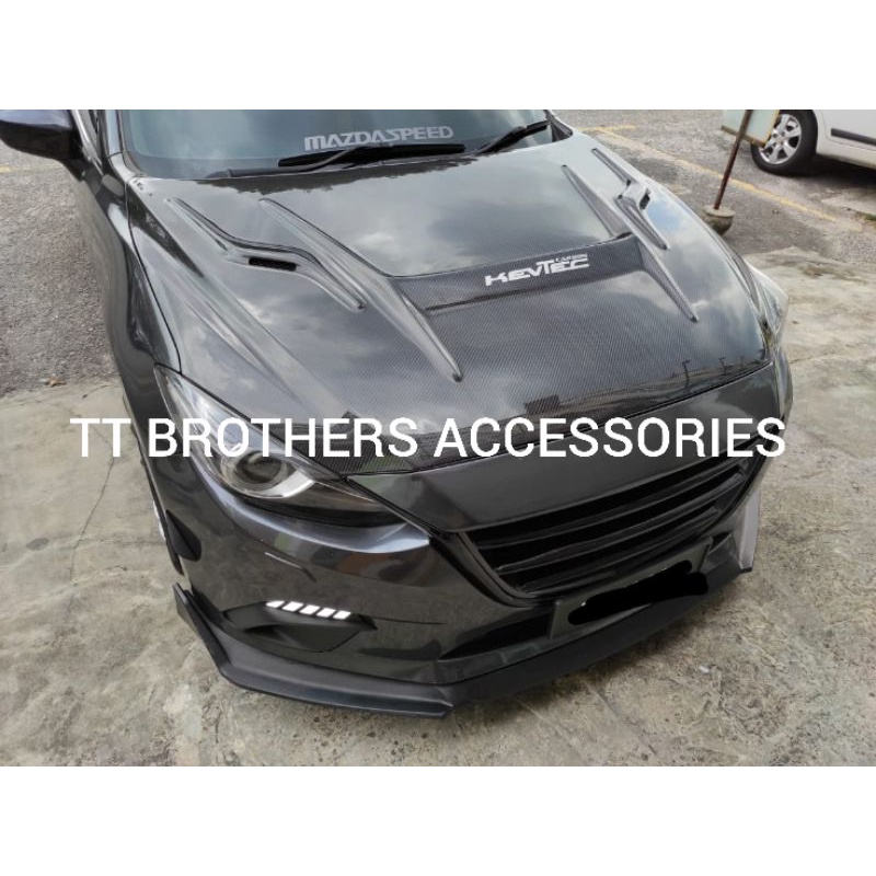 MAZDA 3 2014 ～2019 Carbon Fiber bonnet KeVTEC EconGT carbon fiber hood ...