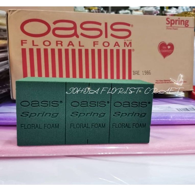 1 carton OASIS WET FOAM SPAN BUNGA BASAH FOAM GABUS FRESH FLOWER ...
