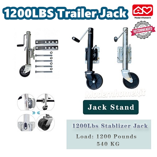 RD STOCK🛥1000/1200LBS Trailer Jack Hand Jack Hand Trailer Jack wheel ...
