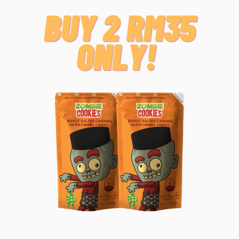 ZOMBIE COOKIES Biskut Red Velvet + Mocha + Banana Chocolate + Salted ...