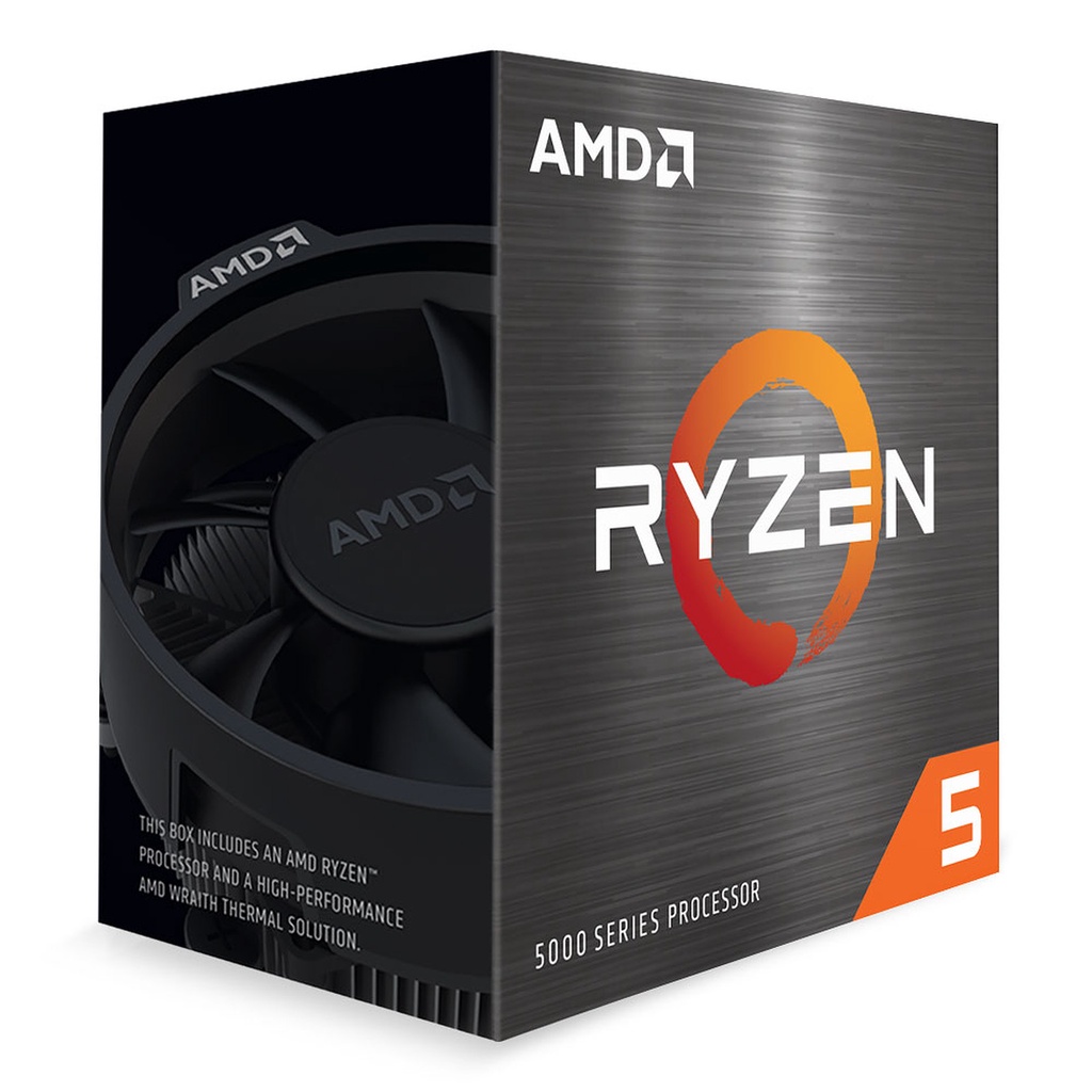 AMD Ryzen 5 5600X Desktop Processor Box with Wraith Stealth Cooler ...