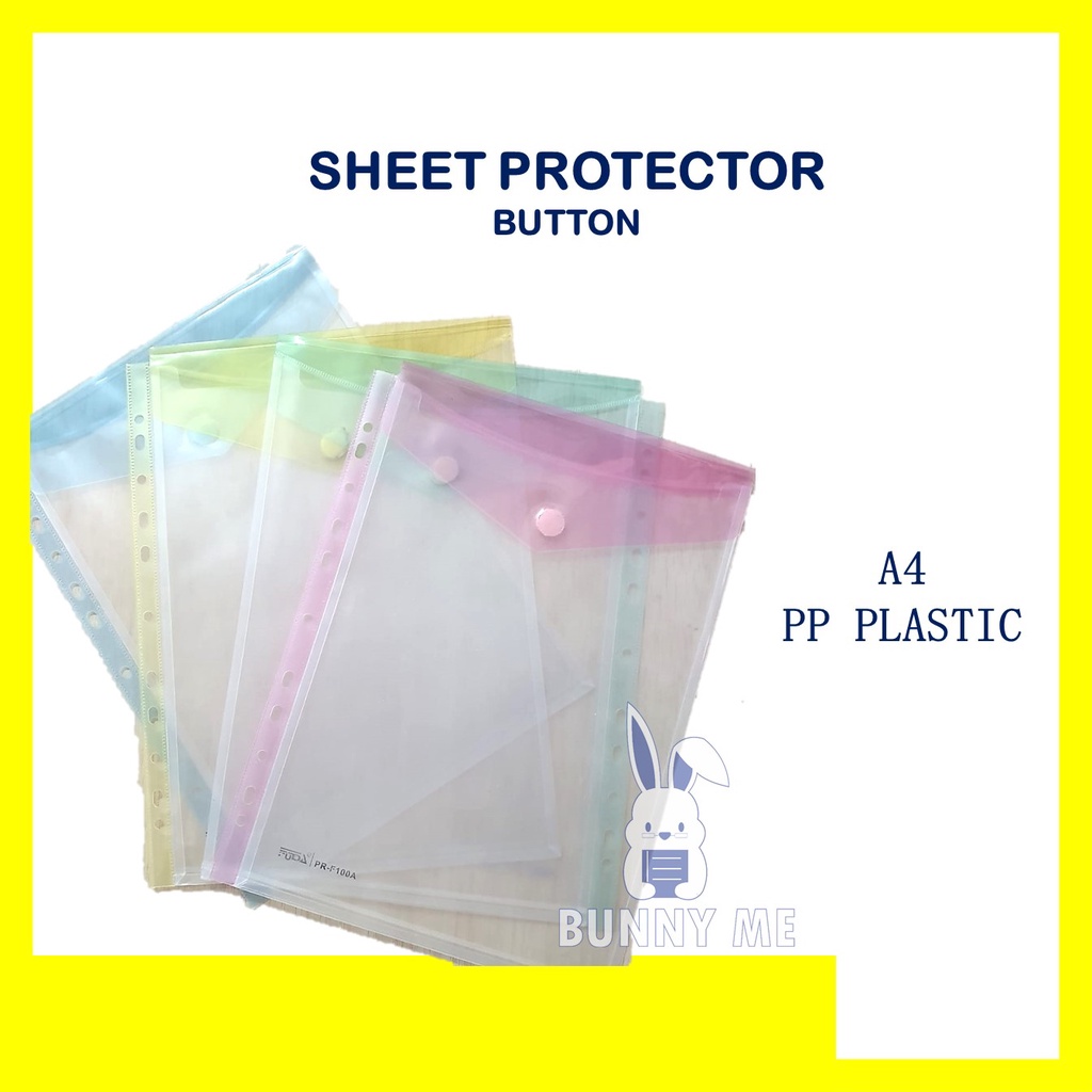 SHEET PROTECTOR A4 PP (PLASTIC) / FUDA PR-F100A / BUTTON / POCKET FILE ...
