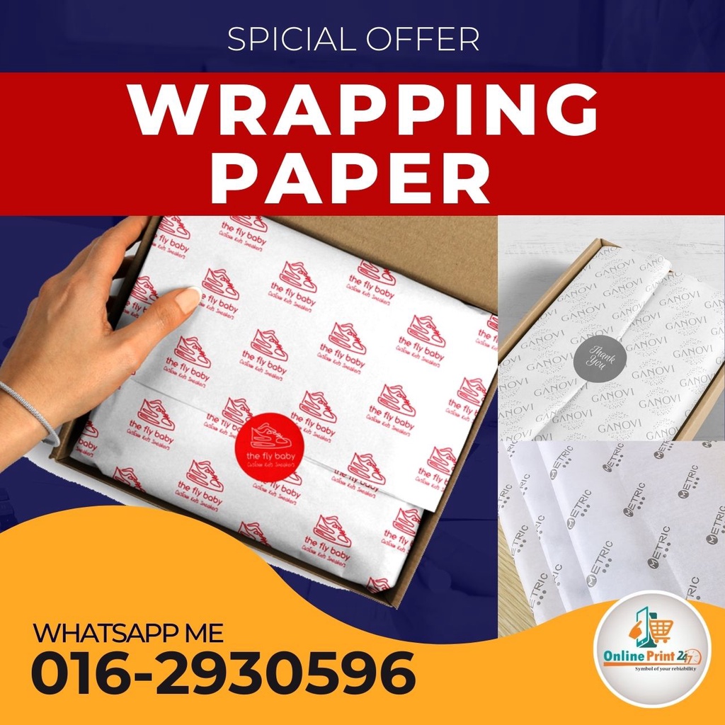 Custom Wrapping paper | Tissue paper | Packaging Wrapping paper ...