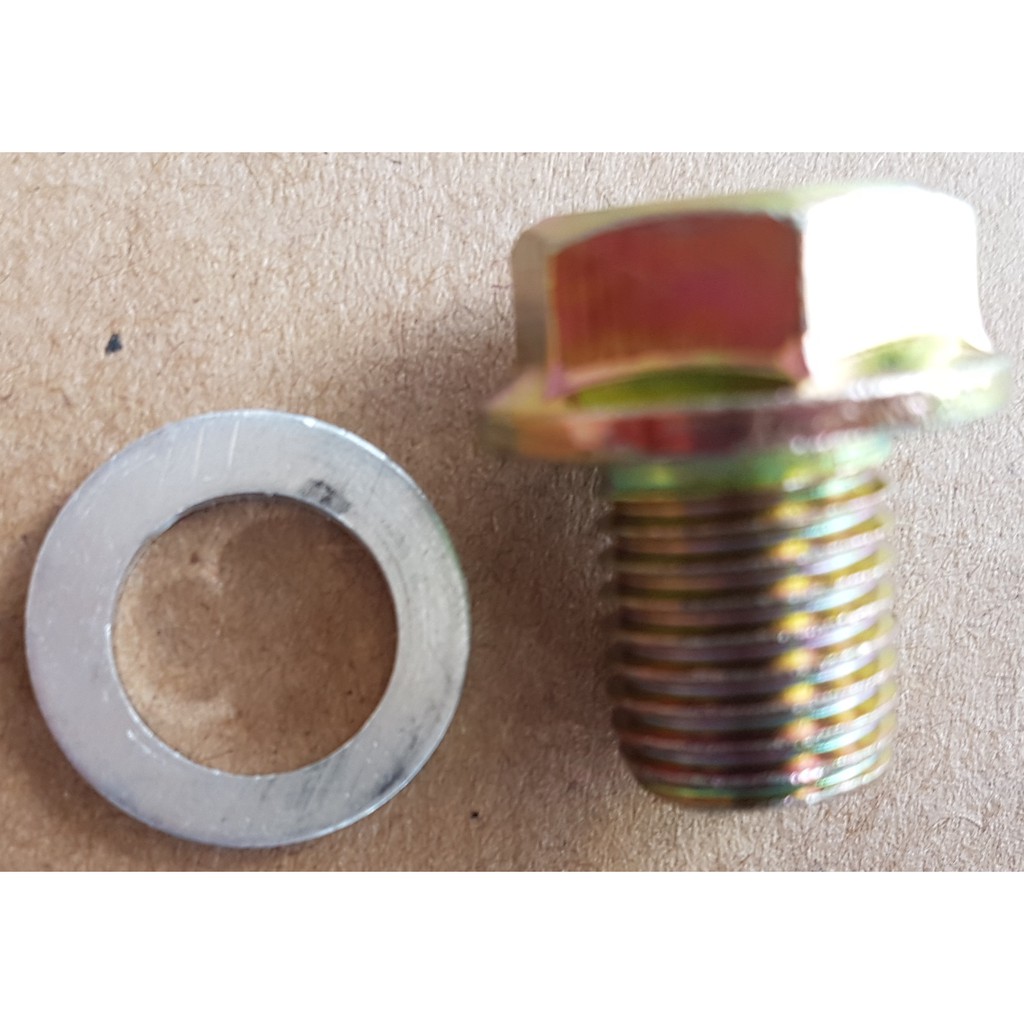 oil screw nut drain bolt M13 x 1.5 lock washer engine car lock valve ...