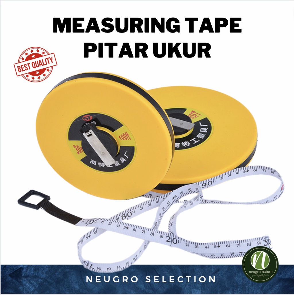 NEUGRO Measuring Tape 20M /30M / 50M / 100M Nylon Skylon Fiber Glass ...