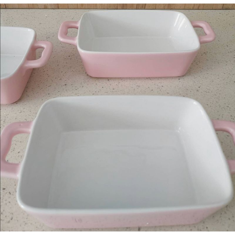 💥 NEW ARRIVAL 💥 Pastel Pink Baking Dish | Shopee Malaysia