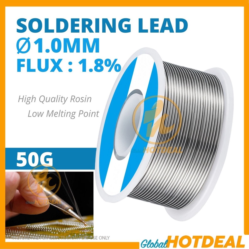 50G 1.0mm Shinning Point Solder Wire Soldering Wire Electrical Board ...