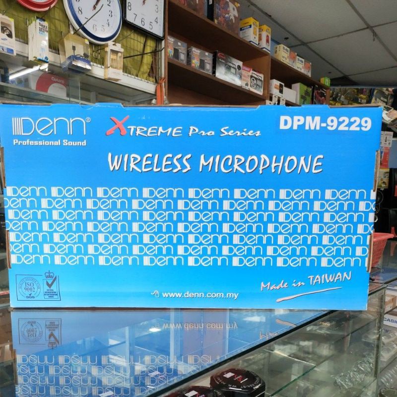DENN XTREME PRO SERIES WIRELESS MICROPHONE DPM-9229(MADE IN TAIWAN ...