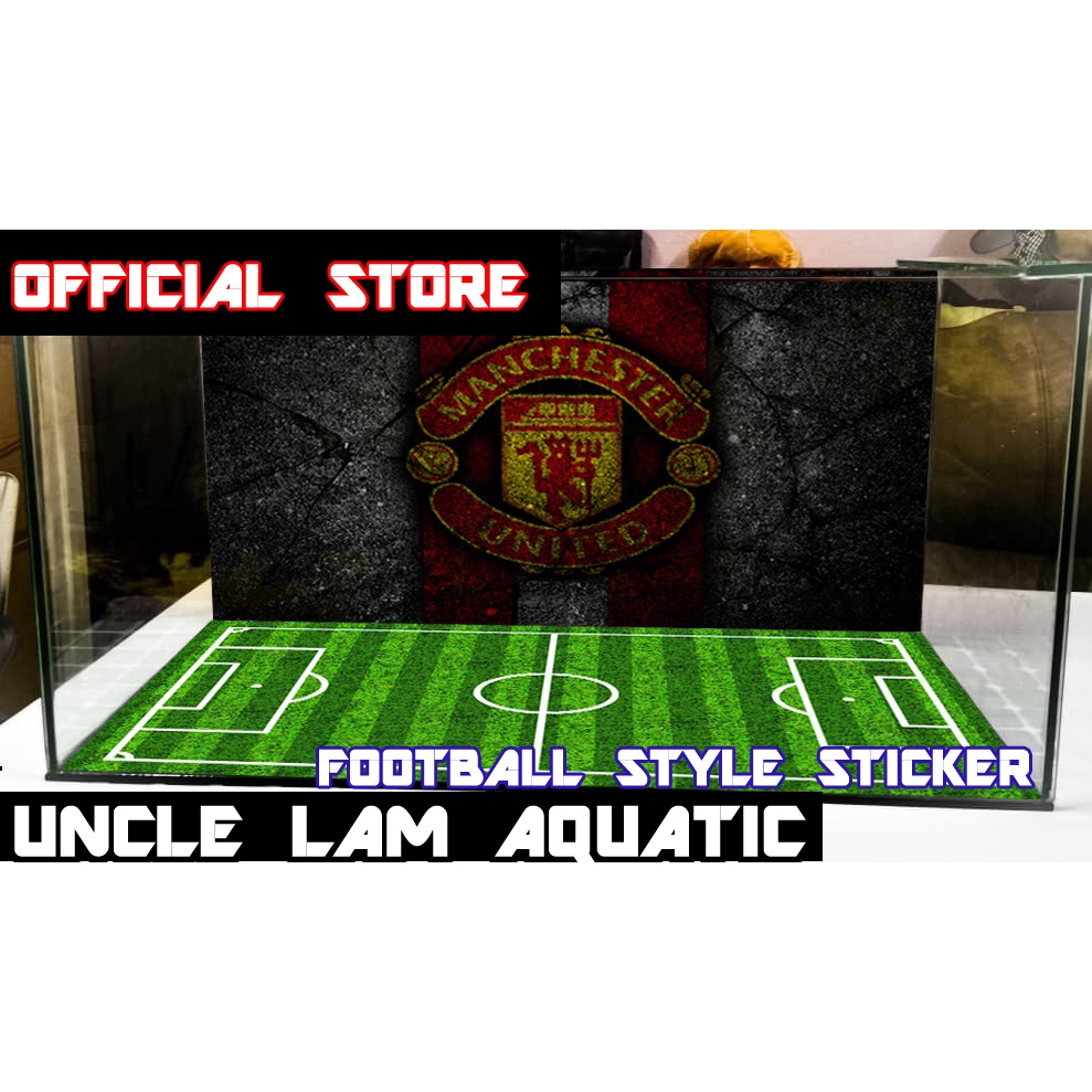 🔥🔥 Aquarium Sticker Wallpaper / Fish Tank Wallpaper Football themed ...