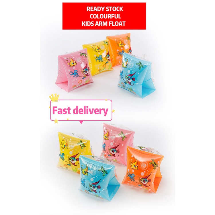 2PCS Kids Inflatable Arm Swim Ring Pelampung Lengan Tangan Floats Arm ...