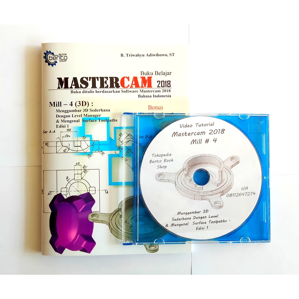 Mastercam 2018 Mill 4 Book + Guide Dvd | Shopee Malaysia