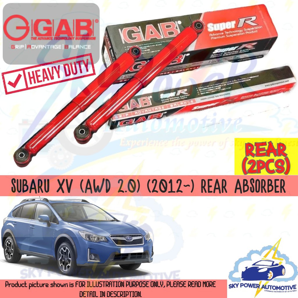 SUBARU XV (AWD 2.0) (2012~) GAB SUPER R SPORT PREMIUM HEAVY DUTY GAS ...