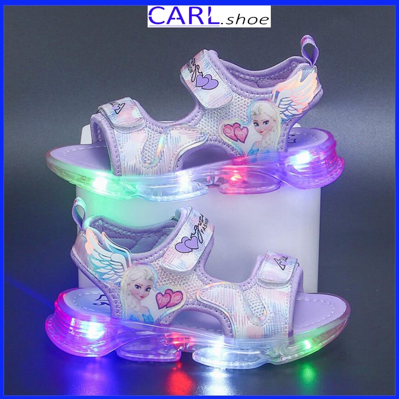 Ready Stock CARL size 21-36 Frozen Elsa Girls Sandals Girl Princess ...