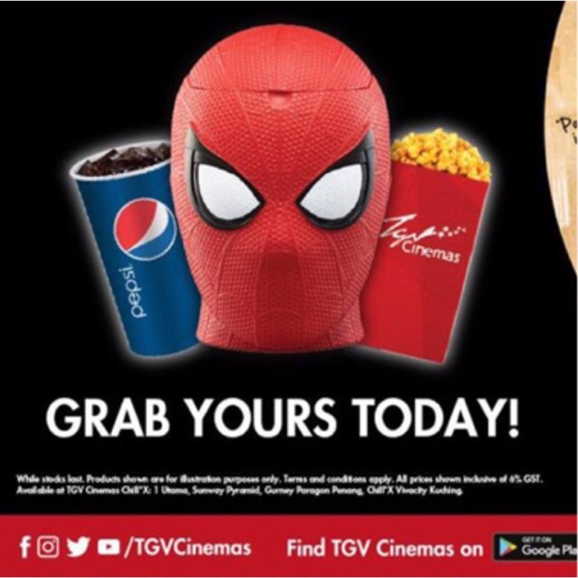 Spider Man HomeComing Limited Edition Popcorn Bucket | Shopee Malaysia