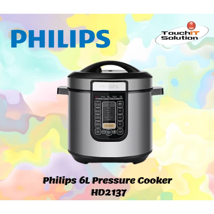Philips 6L HD2137 Viva Collection All-In-One Cooker Pressure Cooker ...