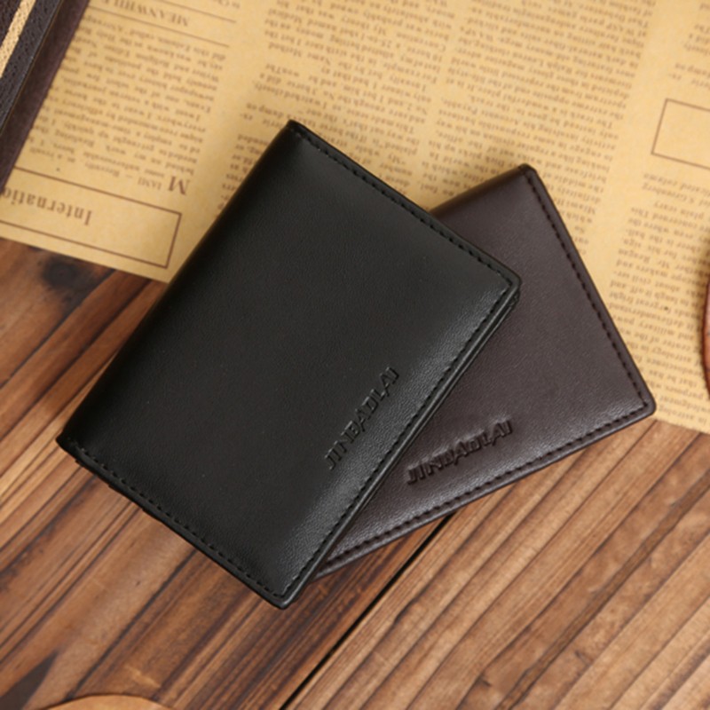 timetogether*RFID Wallet Men Small Bifold Faux Leather Pocket Money ID ...