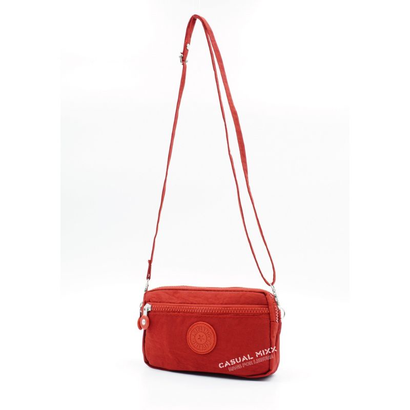 Kipling 2 way use hand carry and sling bag 6 colour multi compartment ...