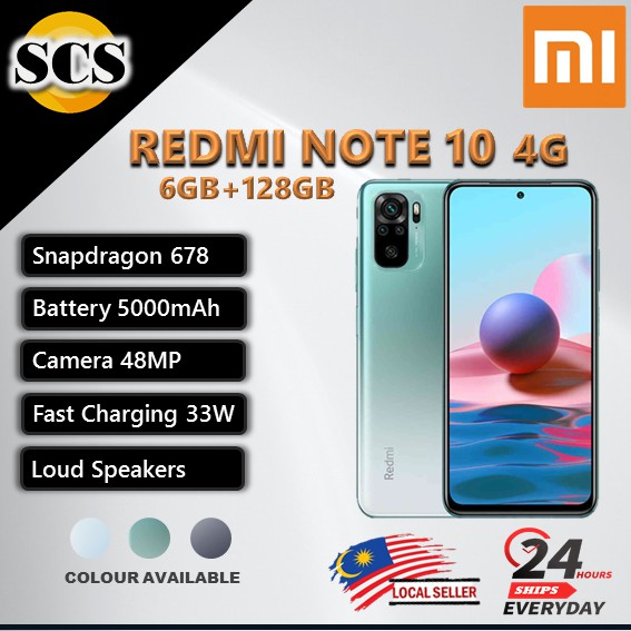 ORIGINAL REDMI NOTE 10 4G ( 6GB RAM + 128GB ROM) | Shopee Malaysia