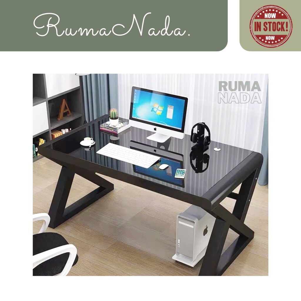 INS Tempered Glass Computer Desk / Gaming Table / DIY Dressing Table ...