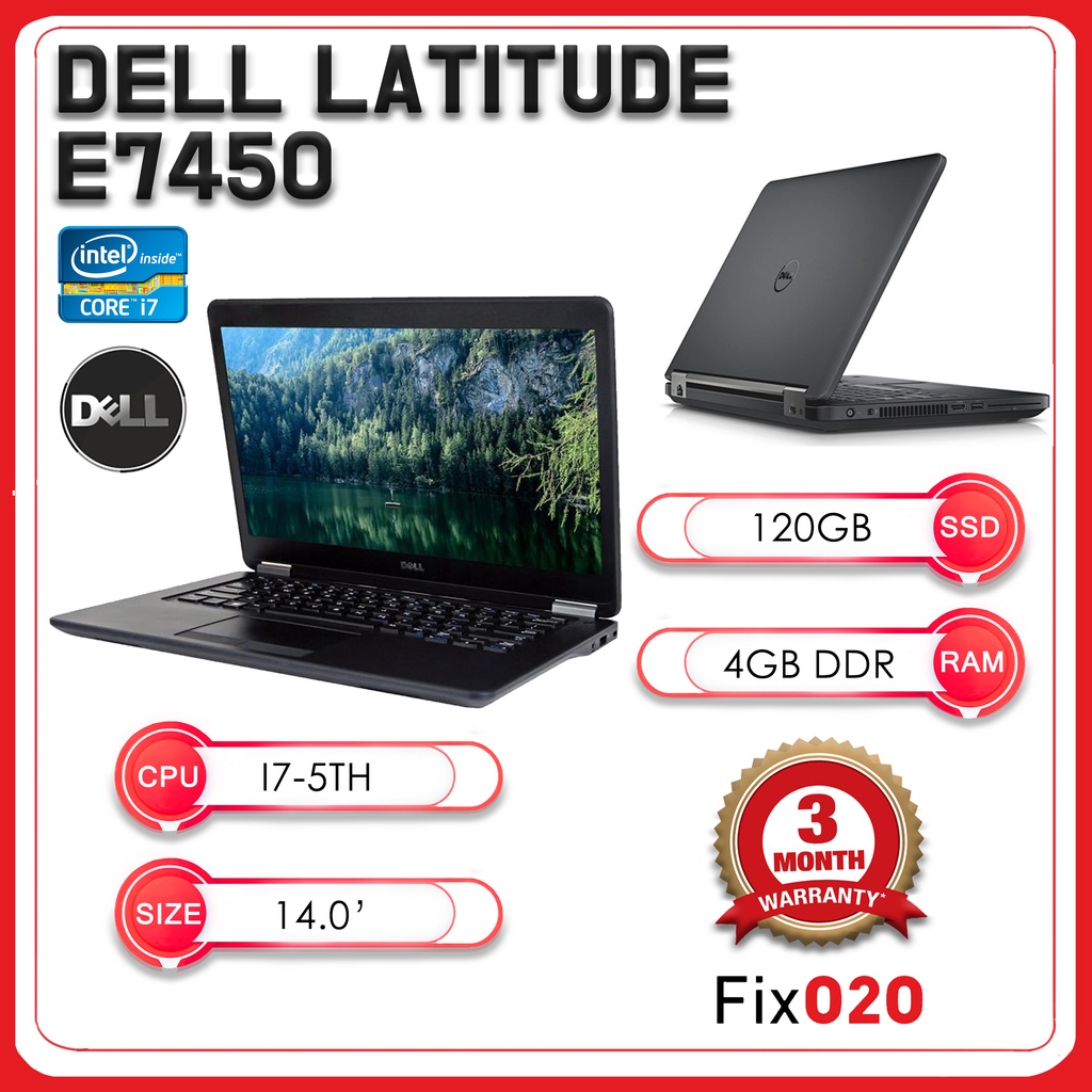Dell Latitude E7450 - 14" HD / Intel Core i7-5th / 8GB 16GB Ram/ 256GB 512GB SSD/ WINDOW 10 PRO ...