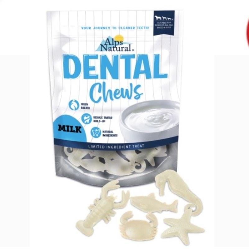 Alps Natural Dog Dental Chew -150g / Dog Treats / Snack (Milk / Mint ...