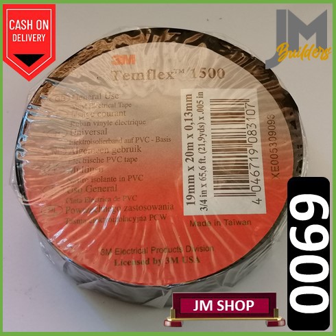 0069 Heavy Duty 3M TEMFLEX 1500 Electrical Tape | Shopee Malaysia