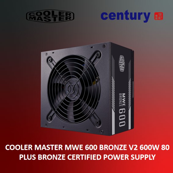 COOLER MASTER MWE 600 BRONZE V2 600W 80 PLUS BRONZE CERTIFIED POWER ...