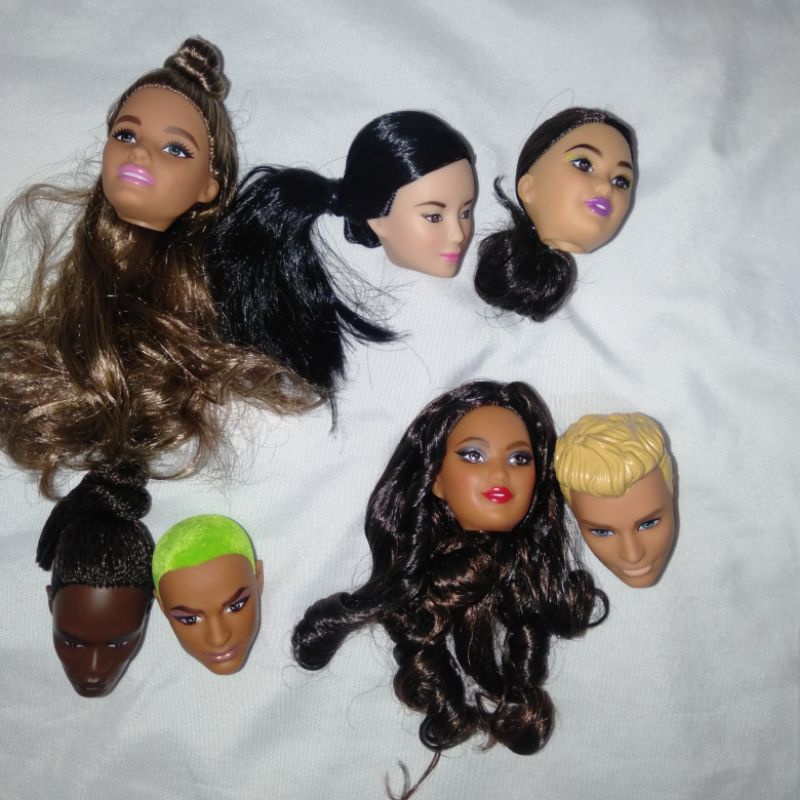 Barbie & Ken doll head only | Shopee Malaysia