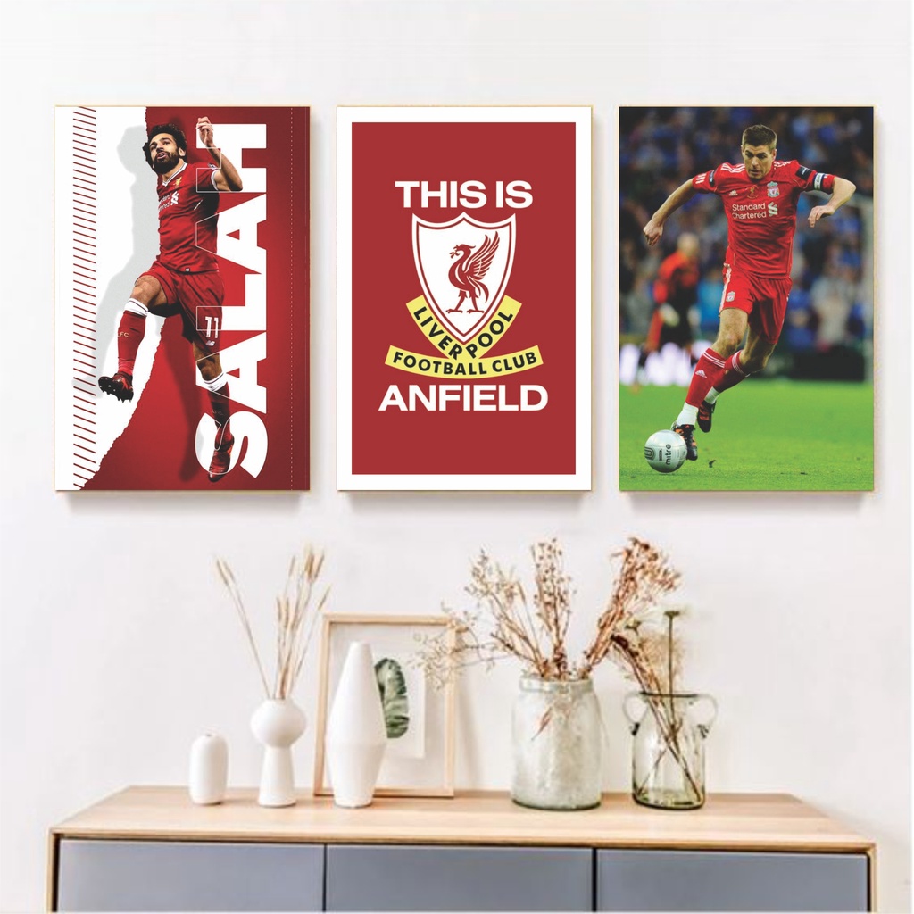 HIASAN DINDING KAYU Wall DECOR WALL Hanging POSTER Wood LIVERPOOL FC ...