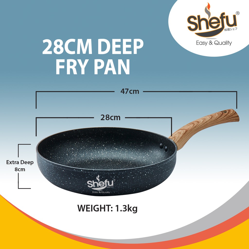 Shefu Energy Saving Deep Fry Pan (28cm) | Shopee Malaysia