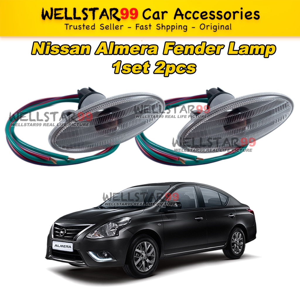 Nissan Almera 2012 Fender Signal Lamp Side Light Lampu Tepi 1Pair ...