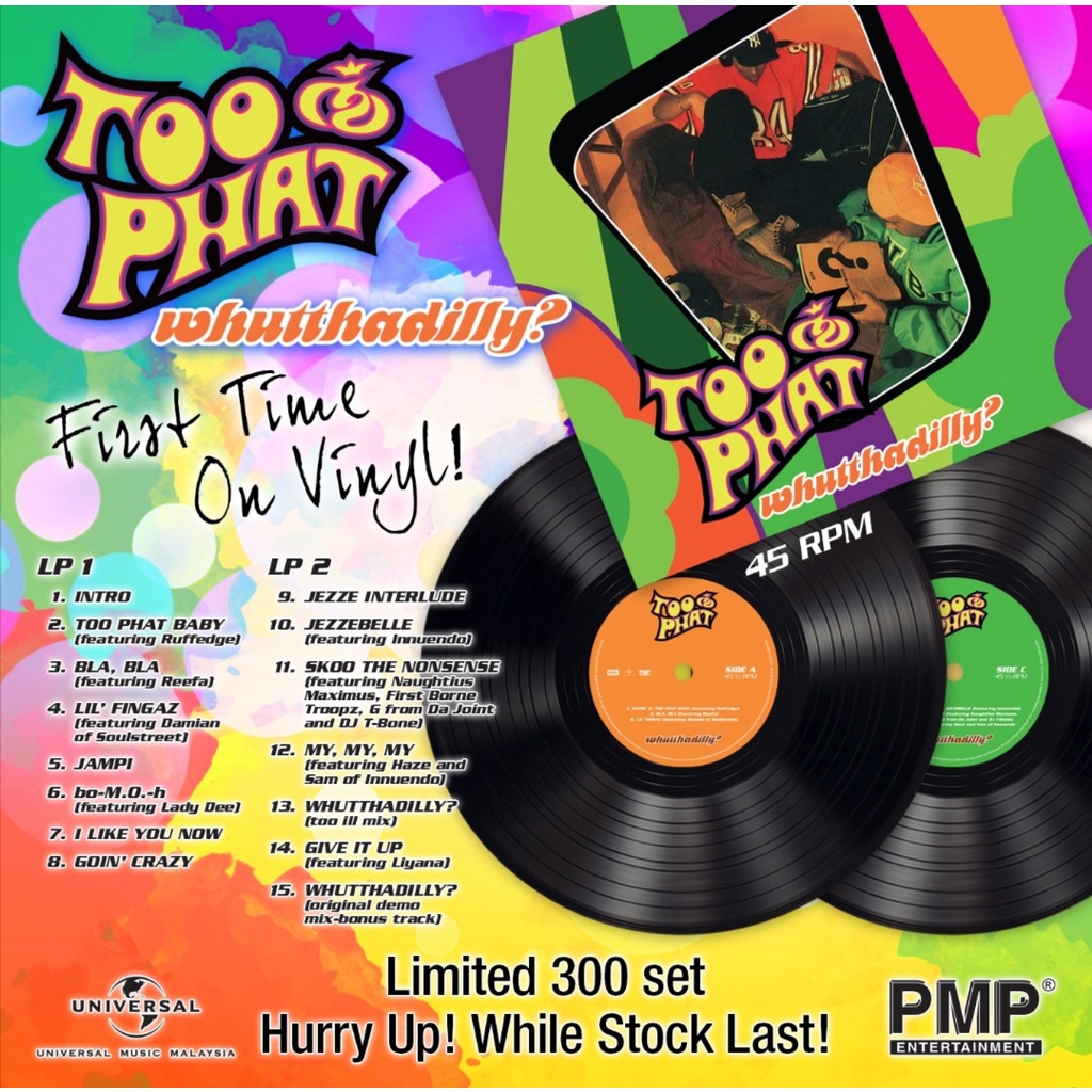 Too Phat : Whutthadilly? (2LP 45rpm) - Limited Edition (Vinyl Records ...