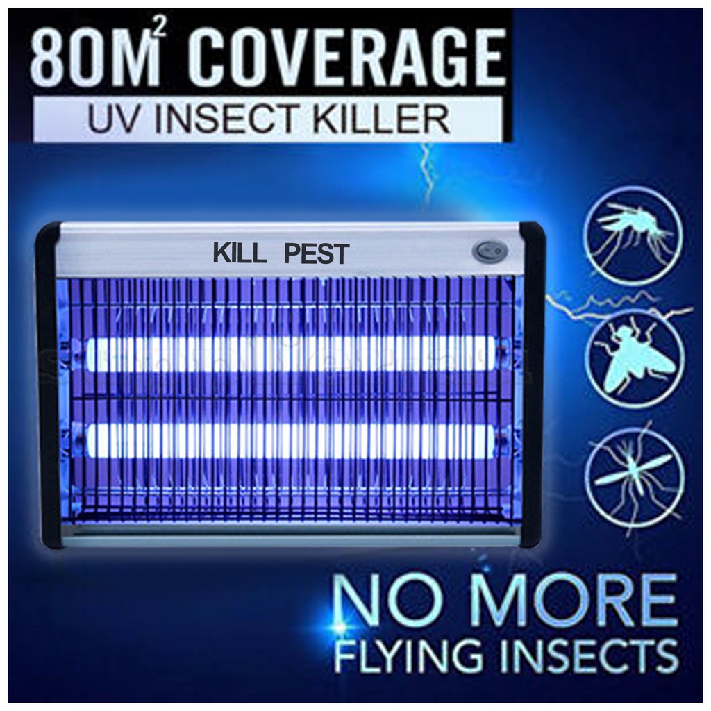 Electric Pest Killer Insect Mosquito Flies Shock Trap Flies Fluorescent ...