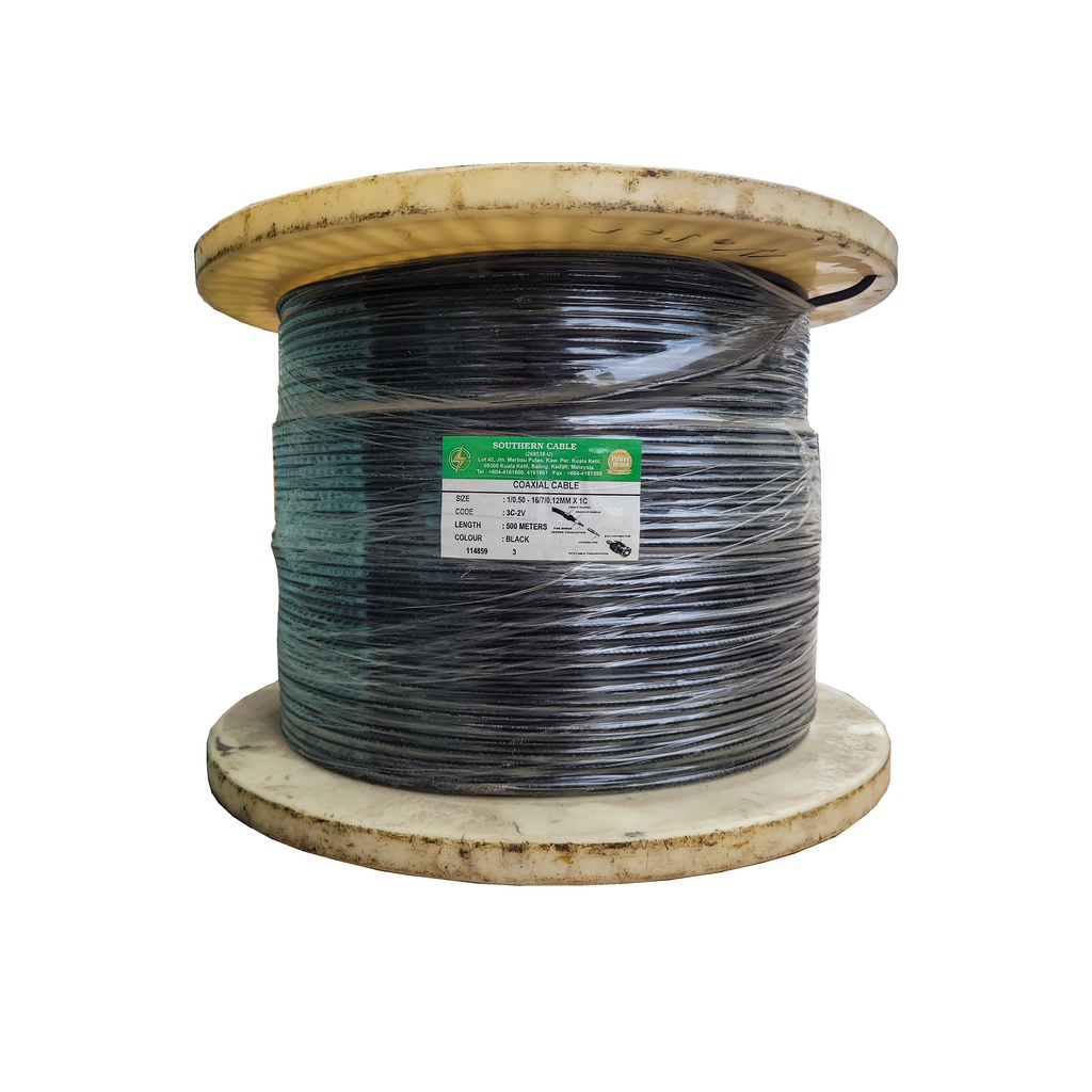 Southern 3C-2V Coaxial Cable (500Meter) | Shopee Malaysia