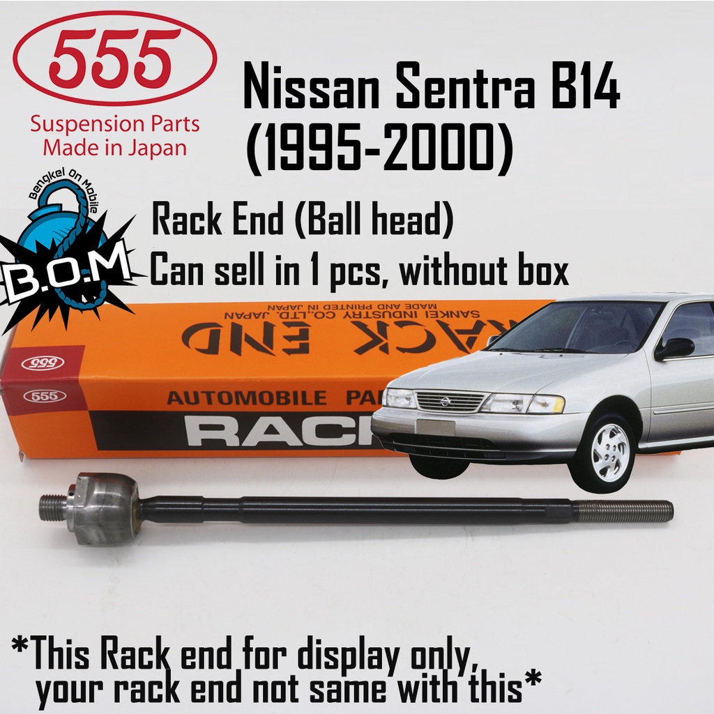 [555 Made in Japan] Rack End, Steering Rack, Nissan Sentra B14 | Shopee ...