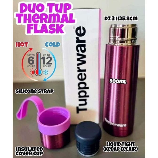 Duo Tup Thermal Flask / Flask Air Panas / Botol Air Panas / Botol Air Ofis | Shopee Malaysia
