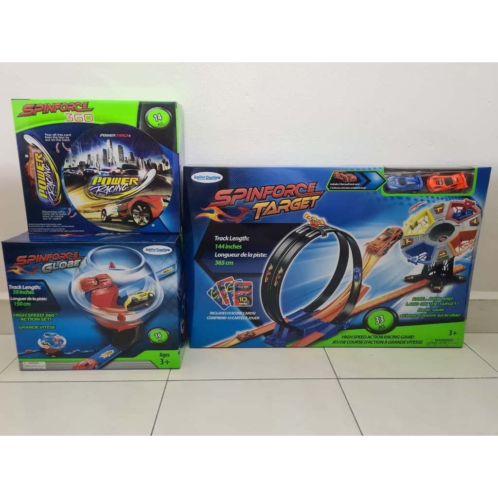 SpinForce Globe / Target / 360 - High Speed Pull Back Cars With Track (READYSTOCK) | Shopee Malaysia