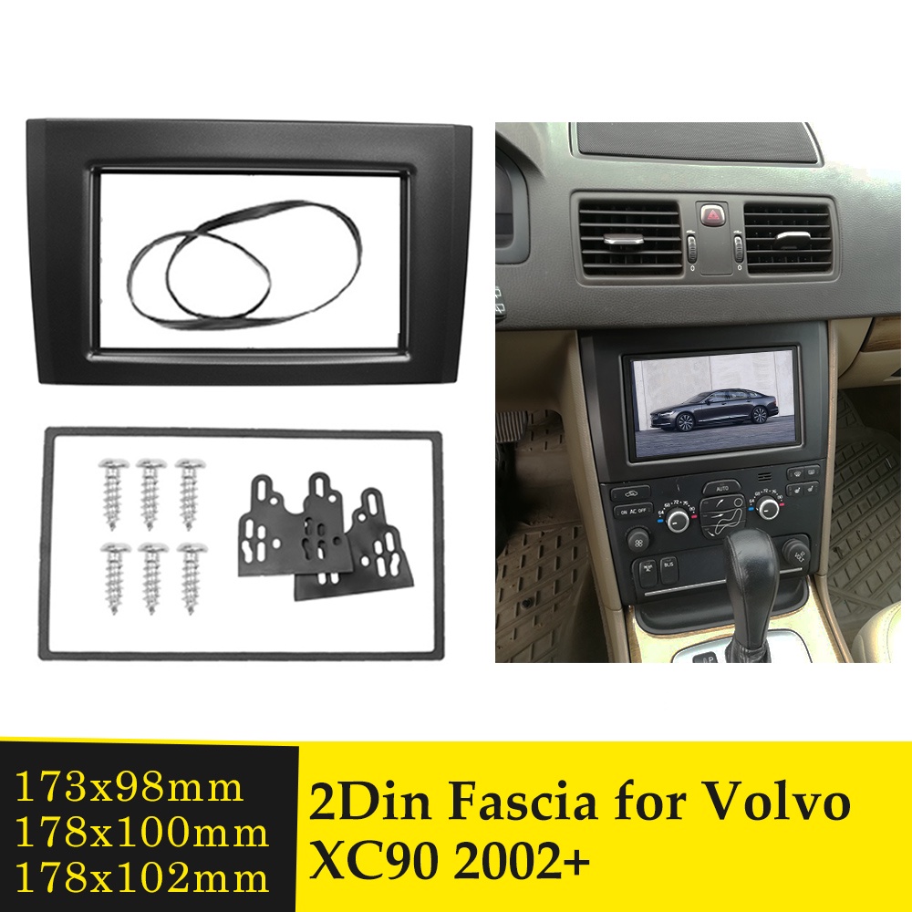 Double Din Car Radio Fascia for Volvo XC90 2002+ Stereo DVD Player ...