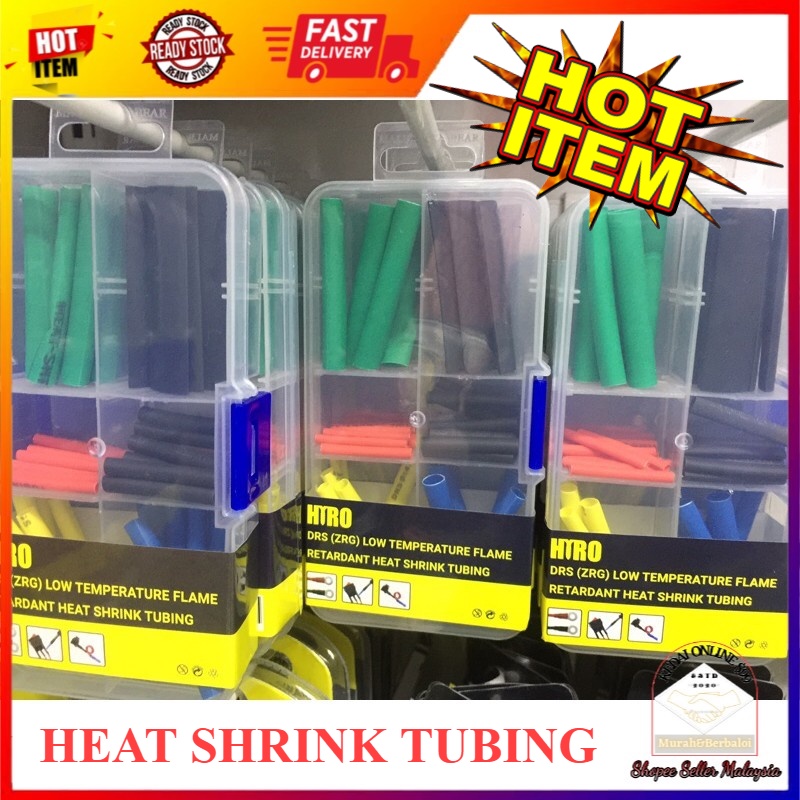 💥HOT SALES💥 Tube penebat Wire bakar mengecut / Shrink heat tube tubing ...