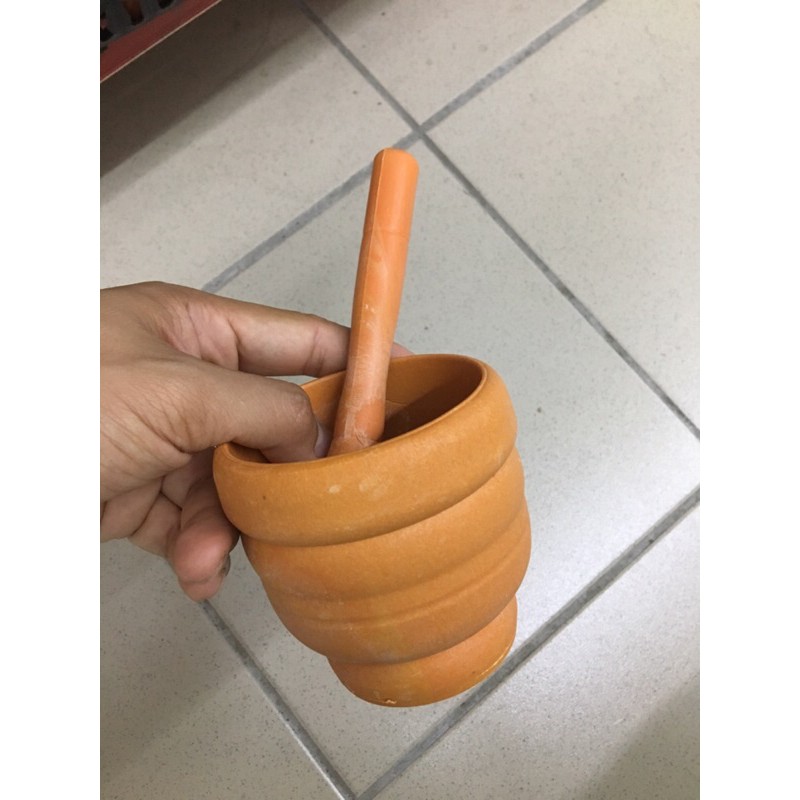 penumbuk ubat / penumbuk kayu / penumbuk bumbu/lesung plastik | Shopee ...